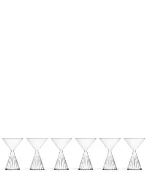 ICHENDORF MILANO Tutu Faceted Martini Glasses - White