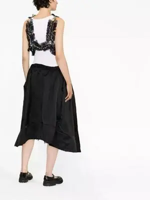 Comme Des Garçons Asymmetric Hem Midi Skirt