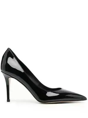LE SILLA Eva 80mm Patent Leather Pumps - Black