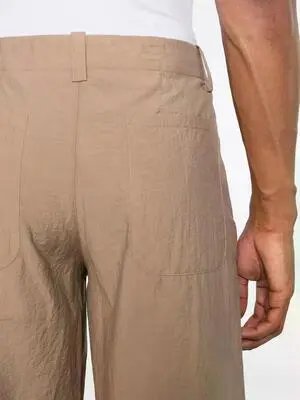 A.p.c. Creased Tapered Cotton Blend Trousers
