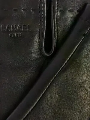 LANCEL Sellier Leather Gloves - Black
