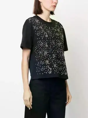 Rabanne Studded Short-sleeved T-shirt - Black