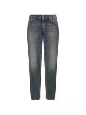 Dolce & Gabbana Logo Plaque Slim-cut Jeans