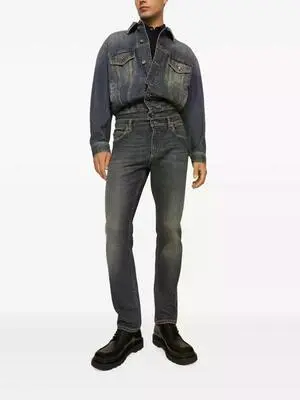 Dolce & Gabbana Logo Plaque Slim-cut Jeans
