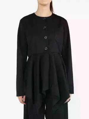 UMA WANG Pleat-detailing Jacket - Black