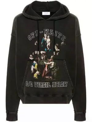 Off-White Graphic-print Cotton Hoodie