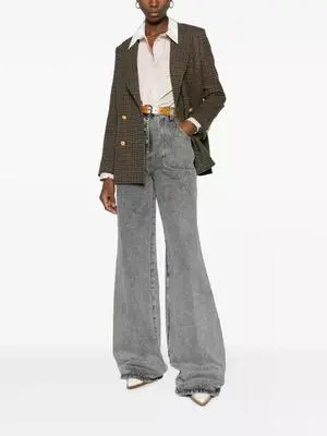 Etro Embroidered Flared Jeans - Grey