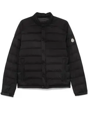 Moncler Quilted Zip-up Jacket - Black