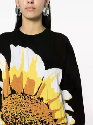 MSGM Floral Intarsia Knit Jumper