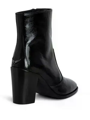 Zadig&Voltaire Leather Ankle Boots - Black
