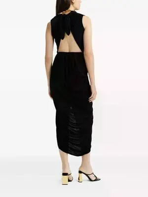 PATOU Open-back Midi Dress With Rear Tie