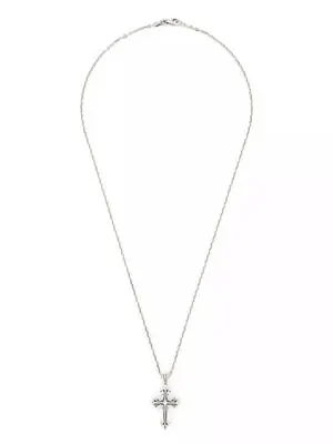 Emanuele Bicocchi Sterling Avelli Cross Pendant Necklace