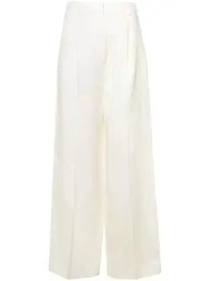 JW Anderson Logo Stripe Palazzo Pants - Neutrals