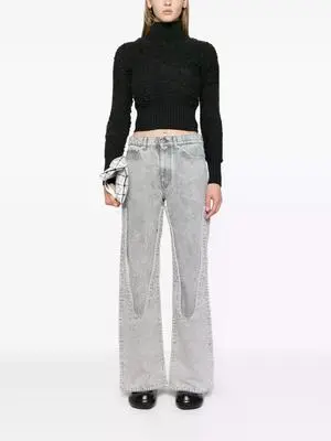 MAISON MARGIELA High-neck Distressed Jumper