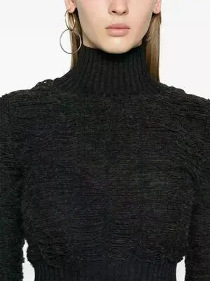 MAISON MARGIELA High-neck Distressed Jumper