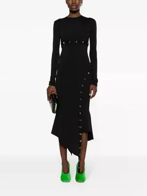 Attico Asymmetric Convertible Midi Dress