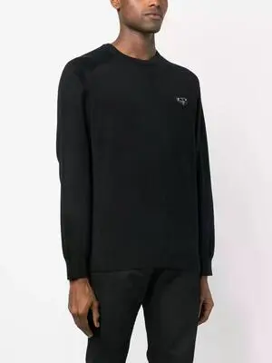 Philipp Plein Logo Plaque Jumper - Black