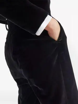 Prada Velvet Straight-leg Trousers