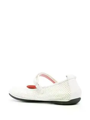 Camper Right Nina Mesh Ballerina Shoes - White