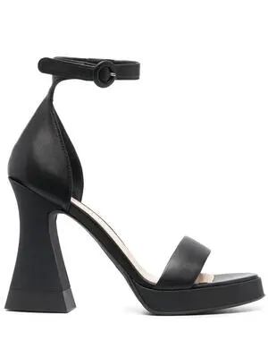 Agl Janis 115mm Ankle-strap Sandals - Black