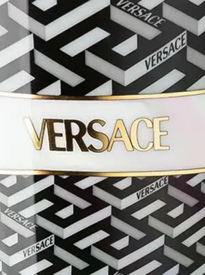 Versace La Greca Signature Scented Candle - Black