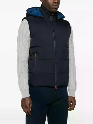 Kiton Zip-up Hooded Gilet