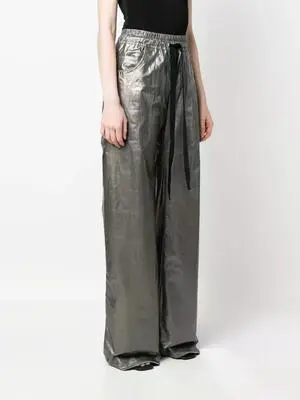 ISAAC SELLAM EXPERIENCE Drawstring Leather Trousers