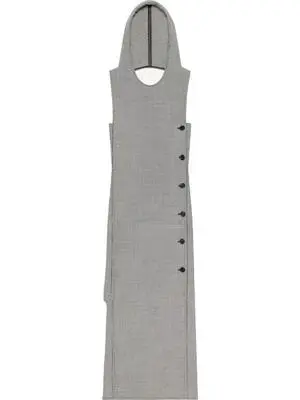 COURREGES Oblique Houndstooth Dress - Grey