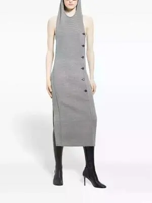 COURREGES Oblique Houndstooth Dress