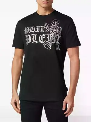 Philipp Plein Rhinestone-skeleton Cotton T-shirt