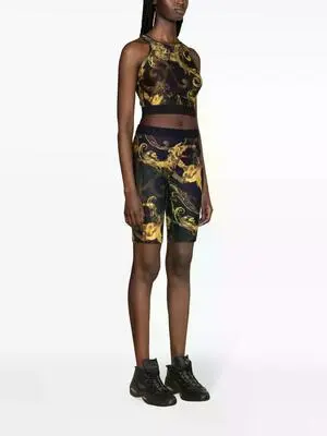 Versace Baroque Print Racerback Tank Top
