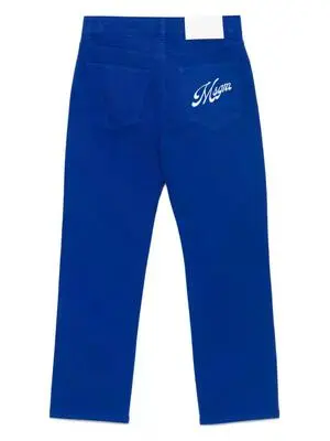 MSGM Logo Embroidered Jeans