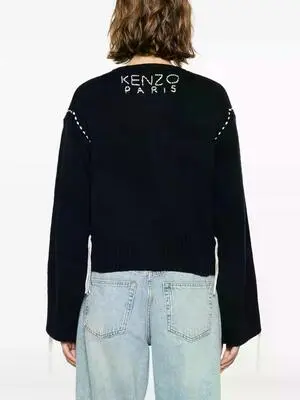 Kenzo Sashiko-stitch Wool Blend Jumper