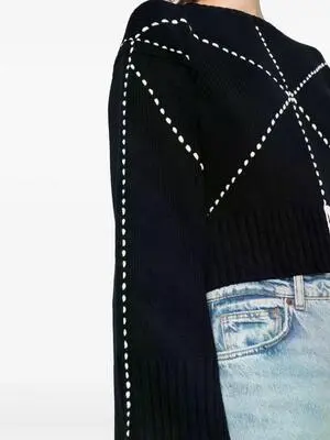 Kenzo Sashiko-stitch Wool Blend Jumper