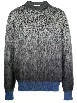 Off-White Arrows-print Degrade Jumper - Grey