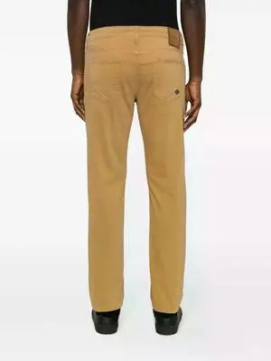 Incotex Camel Stretch-cotton Slim-fit Trousers - Brown