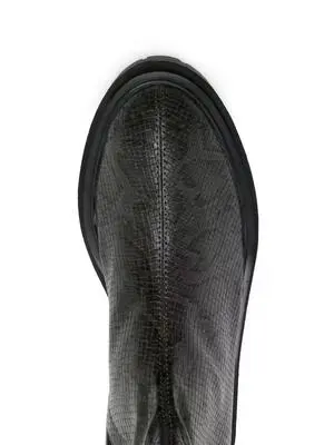 Senso Peyton Iii 50mm Snakeskin-effect Boots - Neutrals
