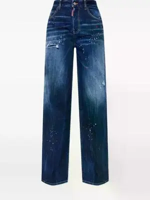 Dsquared2 Whiskering-effect Wide-leg Jeans