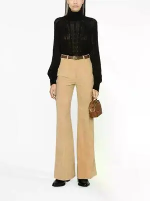 Etro Cable Knit Roll Neck Jumper - Black