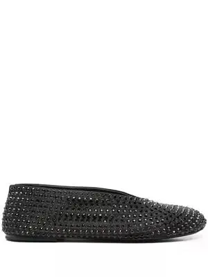 Khaite Marcy Crystal-embellished Ballerinas - Black