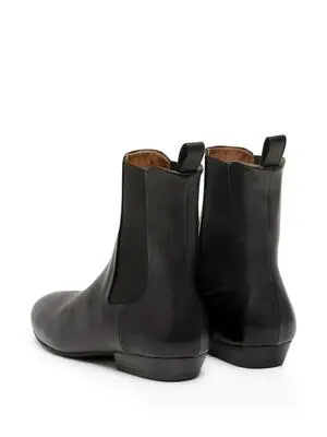 Marsèll Almond Toe Leather Chelsea Boots
