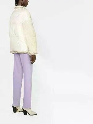 Khrisjoy Ecru Tweed Puffer Jacket