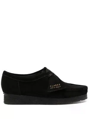Clarks Wallabee Suede Shoes - Black