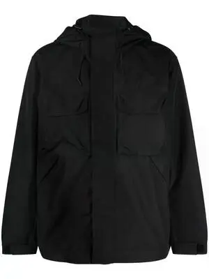 Calvin Klein Technical Hooded Windbreaker Jacket - Black
