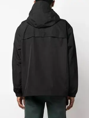 Calvin Klein Technical Hooded Windbreaker Jacket - Black