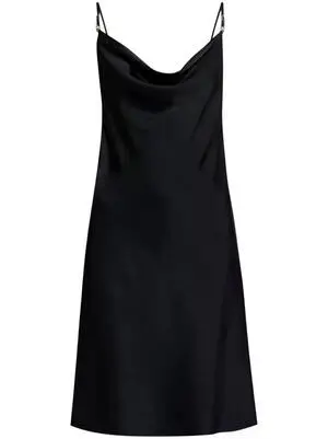 Versace Camisole Dress With Medusa Safety Pin Detail