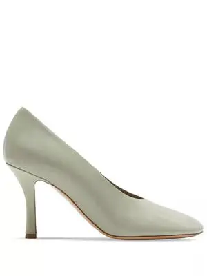 Burberry 85mm Slip-on Leather Pumps - Neutrals