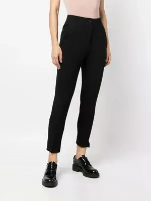 Aspesi Slim-fit High-waisted Cropped Trousers