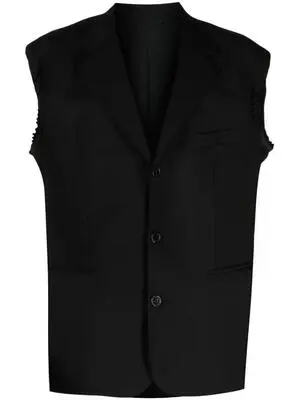 Raf Simons Single-breasted Sleeveless Blazer