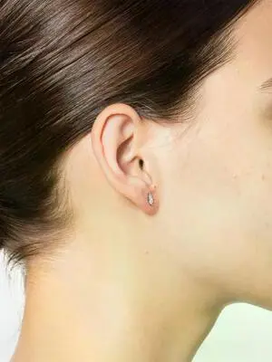 MARIA BLACK 14kt White Gold Diamond Piercing Single Earring
